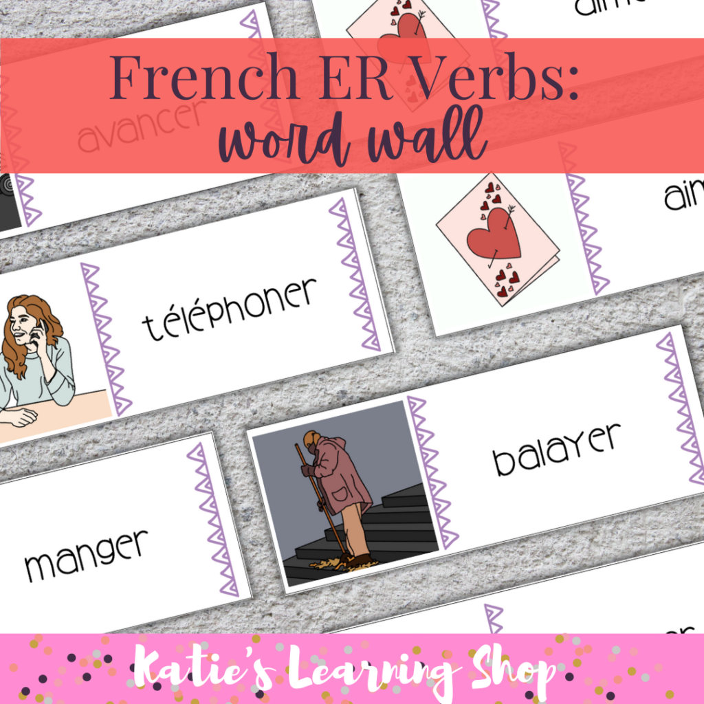 French Word Wall: ER Verbs | Made By Teachers