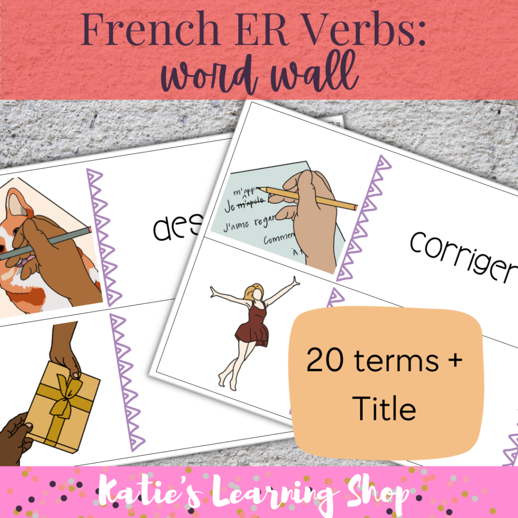 French Word Wall: ER Verbs | Made By Teachers
