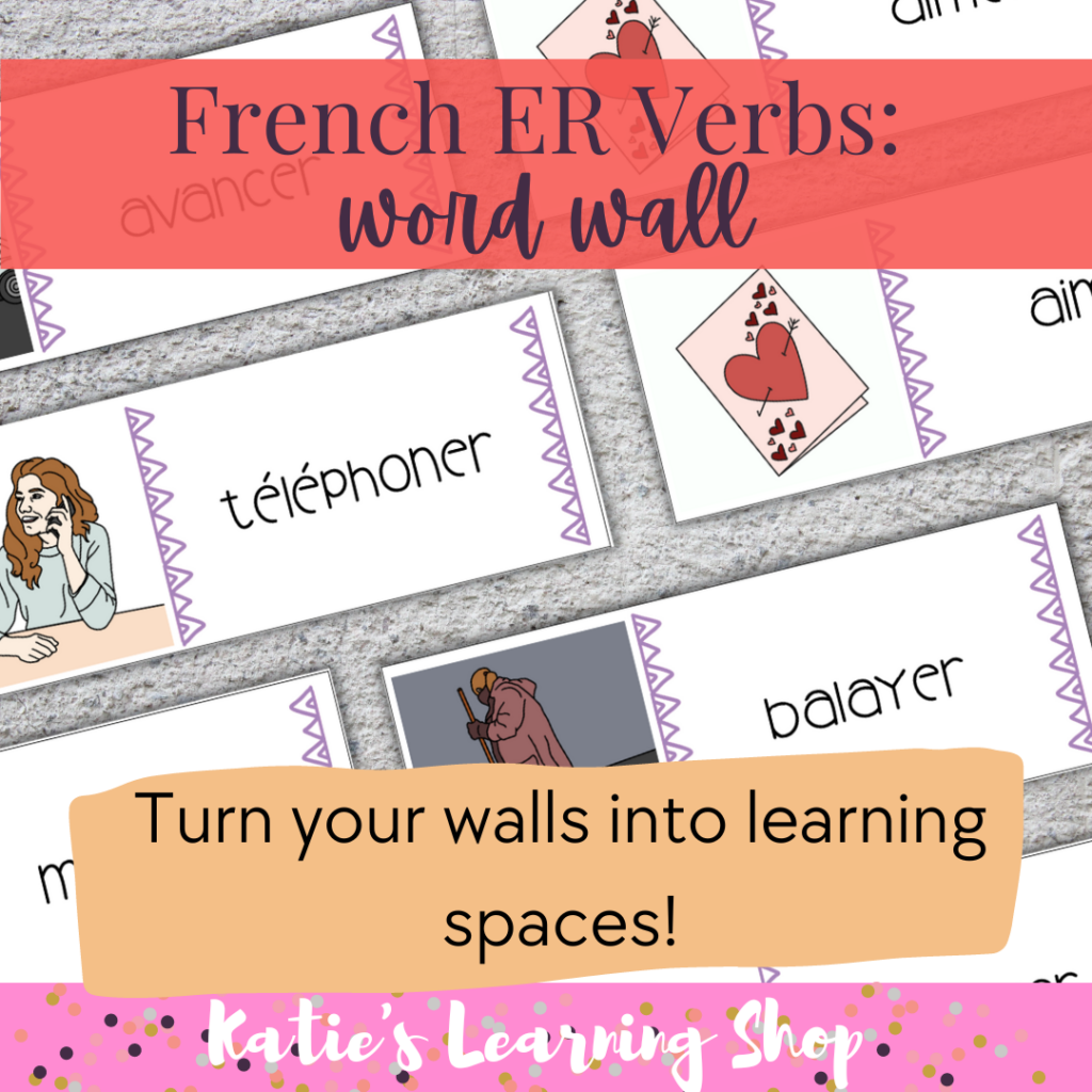 French Word Wall: ER Verbs | Made By Teachers