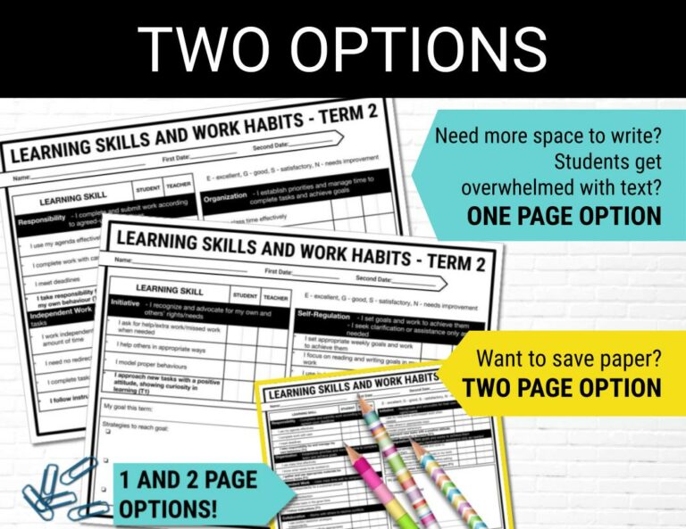Learning Skills Checklist: Term 2 | Made By Teachers