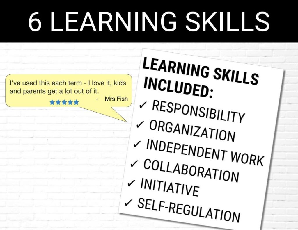 Learning Skills Checklist: Term 3 | Made By Teachers