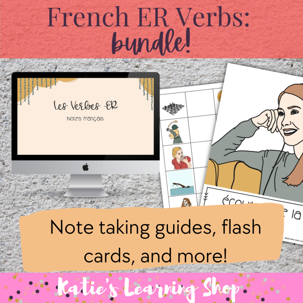 French ER Verbs Bundle | Made By Teachers