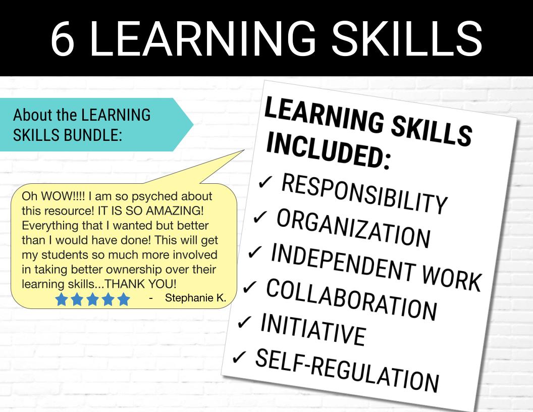 Learning Skills Posters: Social Emotional Learning | Made By Teachers