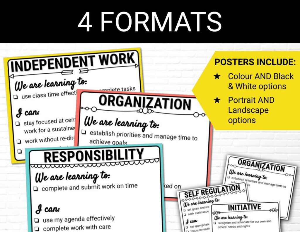 Learning Skills Posters: Social Emotional Learning | Made By Teachers