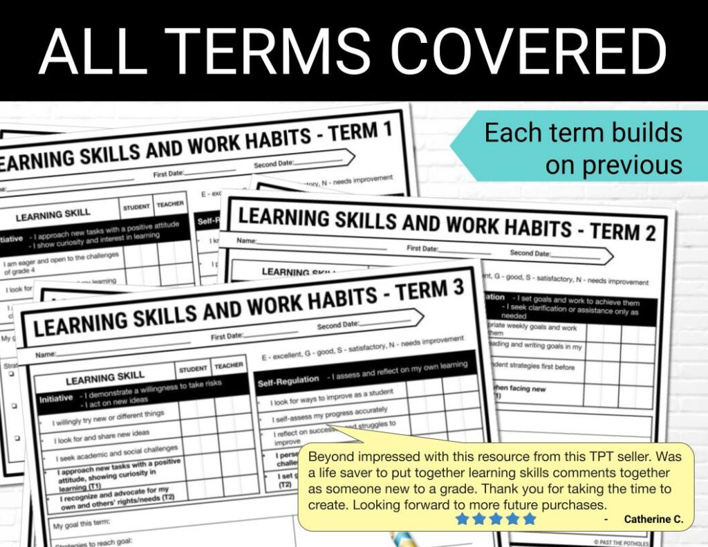 Learning Skills and Work Habits Package | Made By Teachers