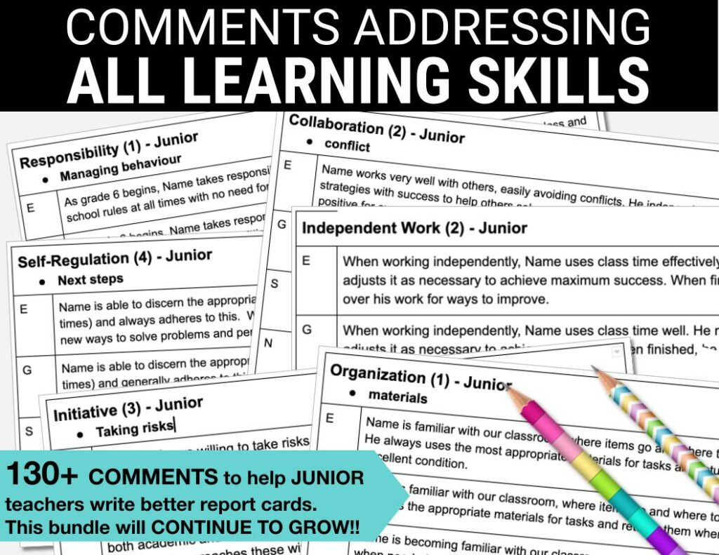 Learning Skills and Work Habits Package | Made By Teachers