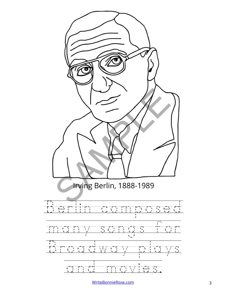Famous Americans of the 1910s Coloring Book-Level B | Made By Teachers