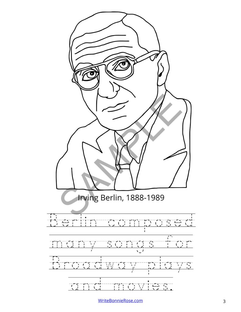 Famous Americans of the 1910s Coloring Book-Level B | Made By Teachers