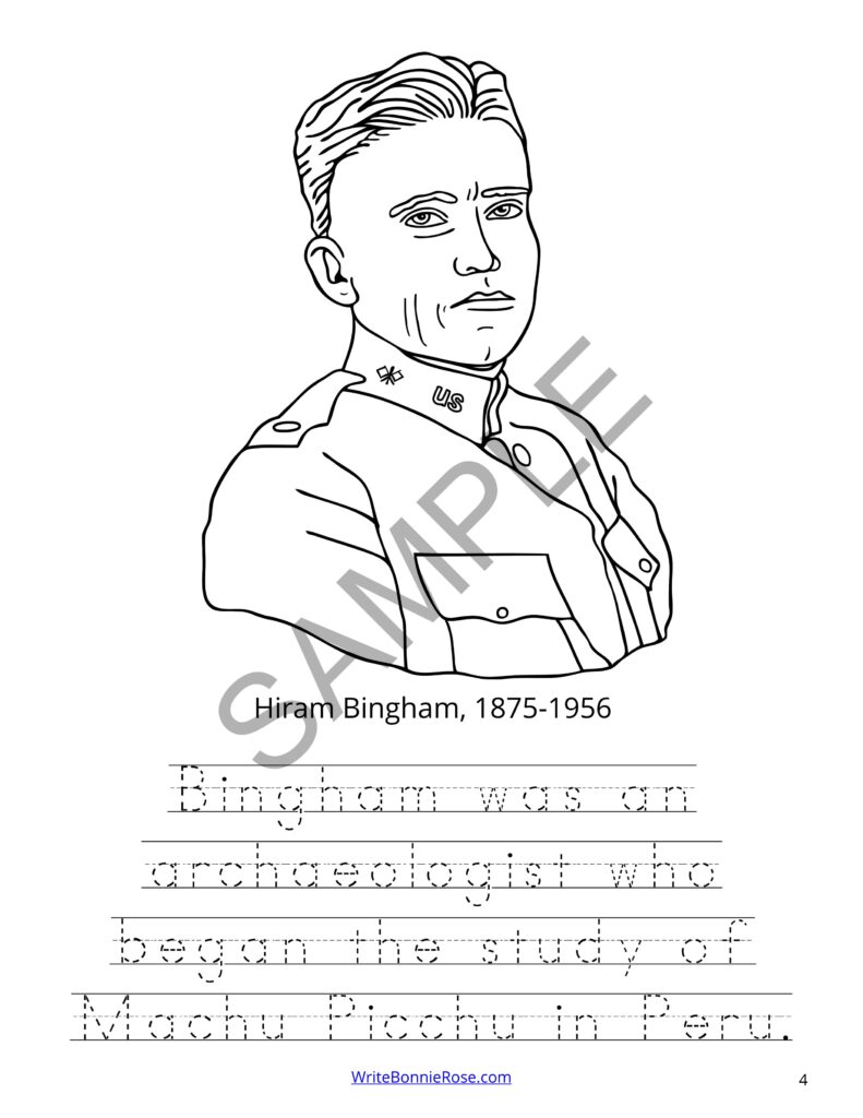 Famous Americans of the 1910s Coloring Book-Level B | Made By Teachers