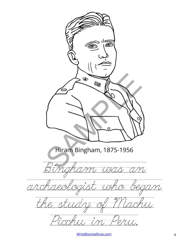 Famous Americans of the 1910s Coloring Book-Level C | Made By Teachers