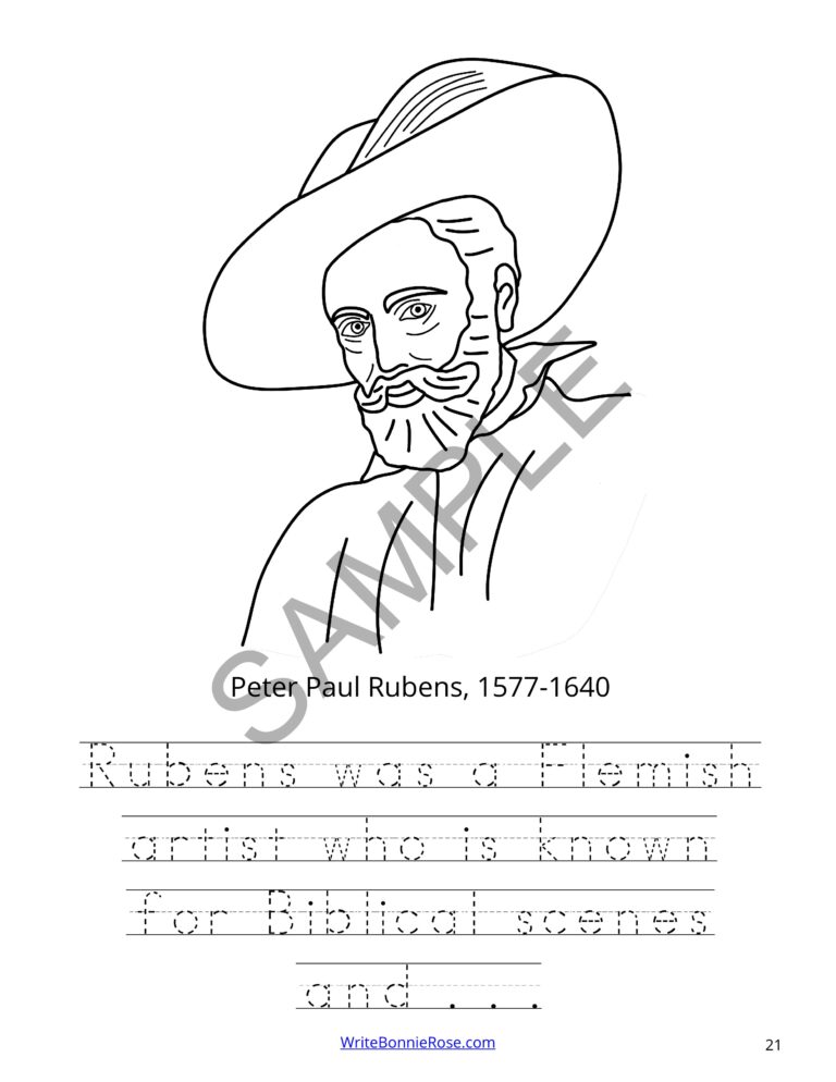 Famous Artists from Around the World & Their Paintings Coloring Book ...
