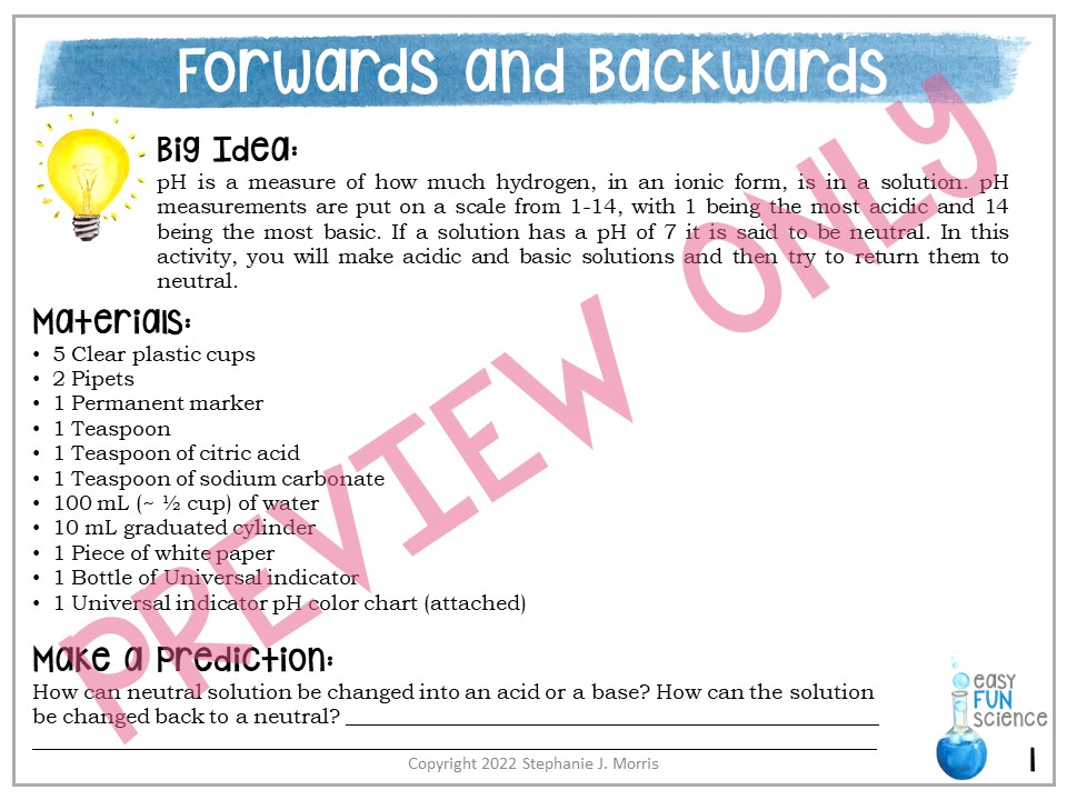 Experiments with pH | Editable | Digital | Made By Teachers