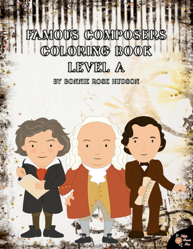 Famous Composers Coloring Book-Level A | Made By Teachers