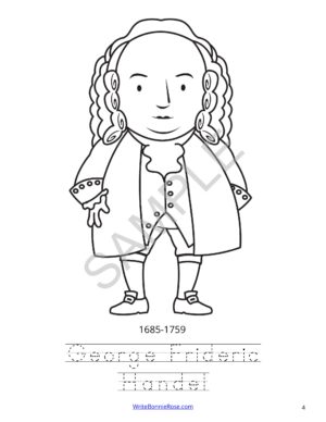 Famous Composers Coloring Book-Level A | Made By Teachers