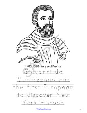 Famous Explorers Coloring Book-Level B | Made By Teachers