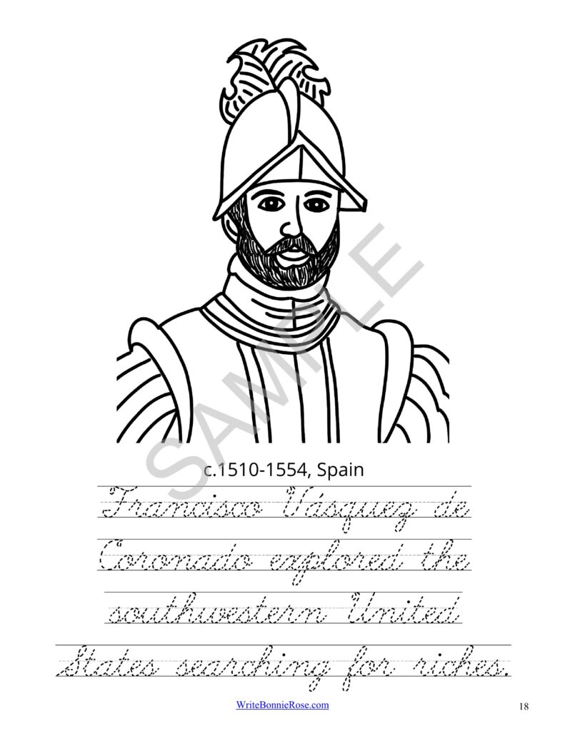 Famous Explorers Coloring Book-Level C | Made By Teachers