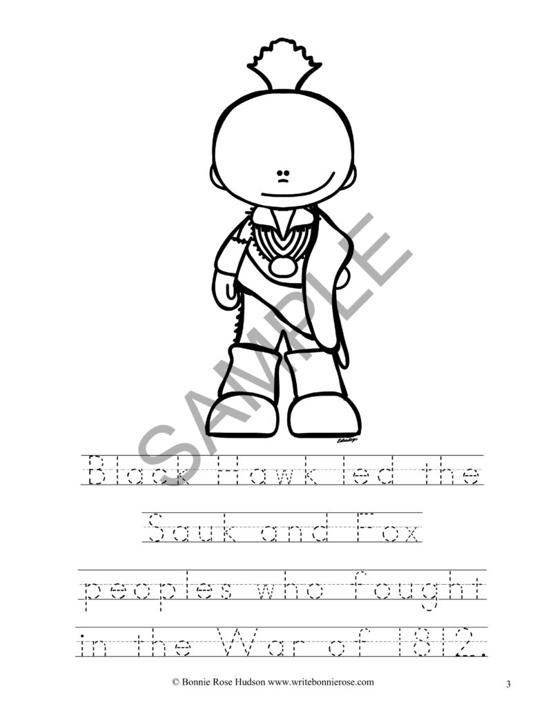 Famous Native Americans Coloring Book-Level B | Made By Teachers