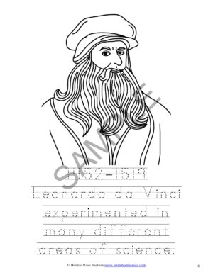 Famous Scientists Coloring Book-Level B | Made By Teachers