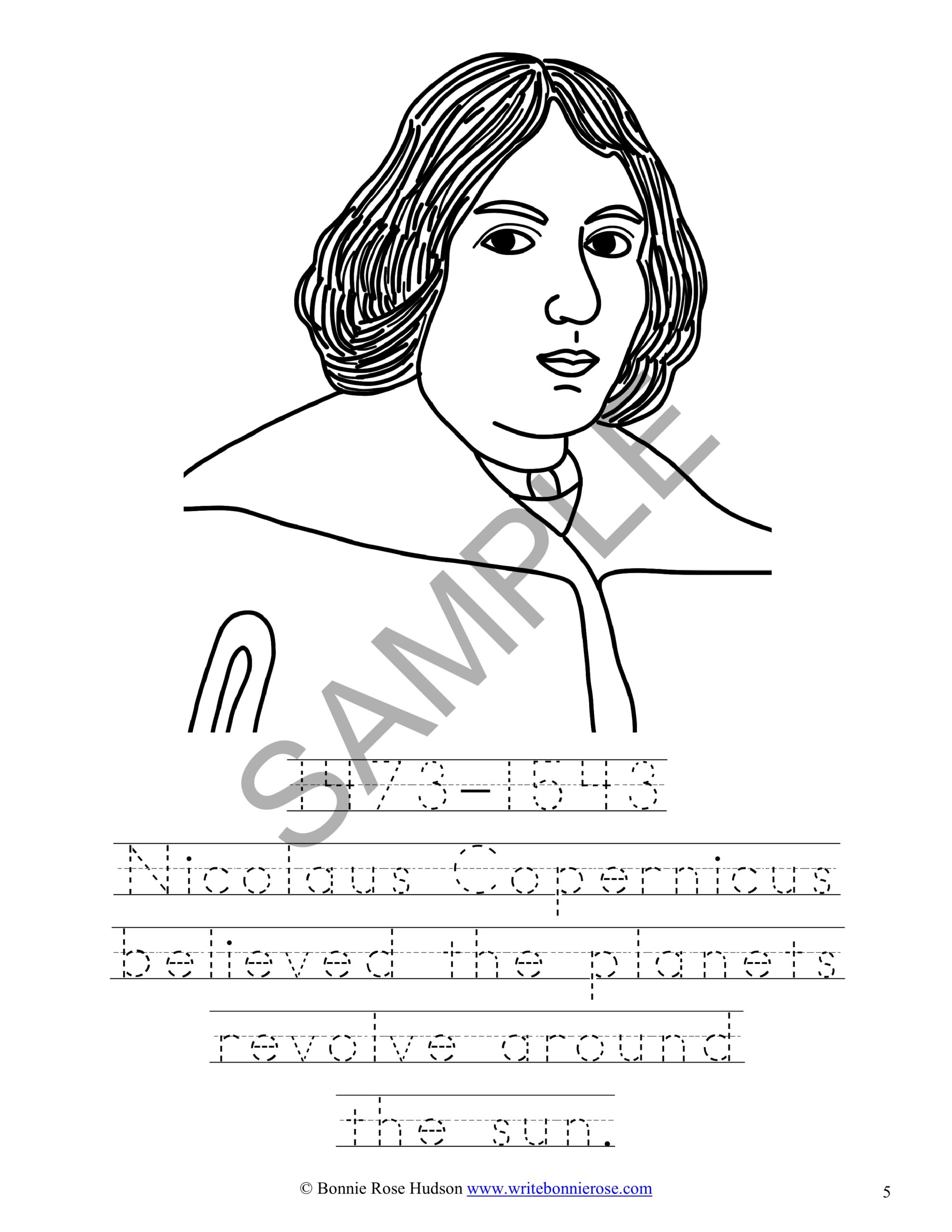 Famous Scientists Coloring Book-Level B | Made By Teachers