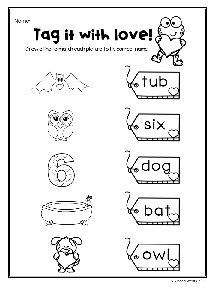 Valentines No Prep Literacy Worksheets | Made By Teachers