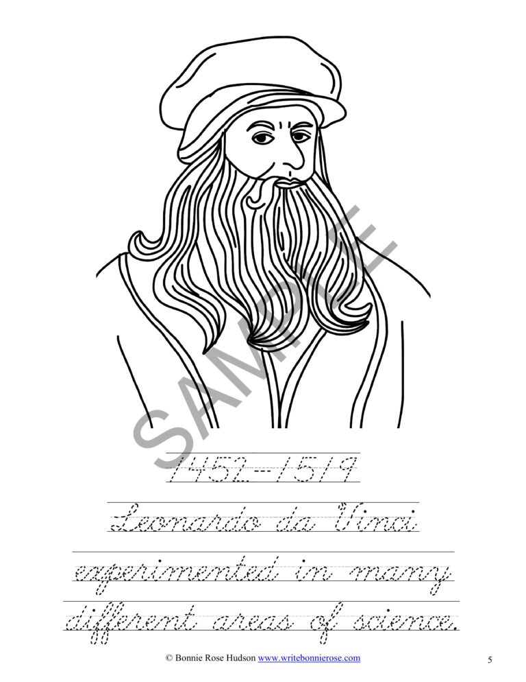 Famous Scientists Coloring Book-Level C | Made By Teachers