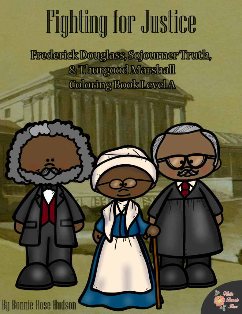 Fighting For Justice Coloring Book-Level A | Made By Teachers