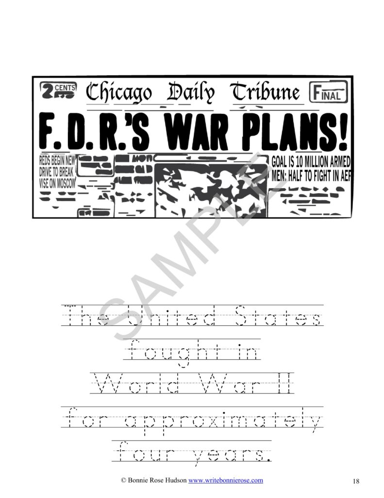 Franklin D. Roosevelt Coloring Book-Level B | Made By Teachers