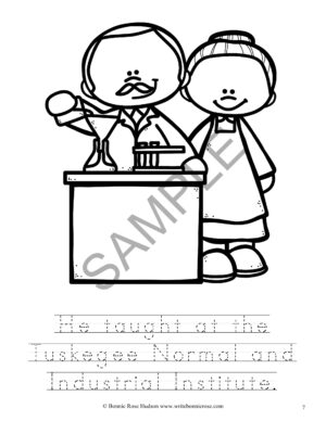 George Washington Carver Coloring Book-Level B | Made By Teachers