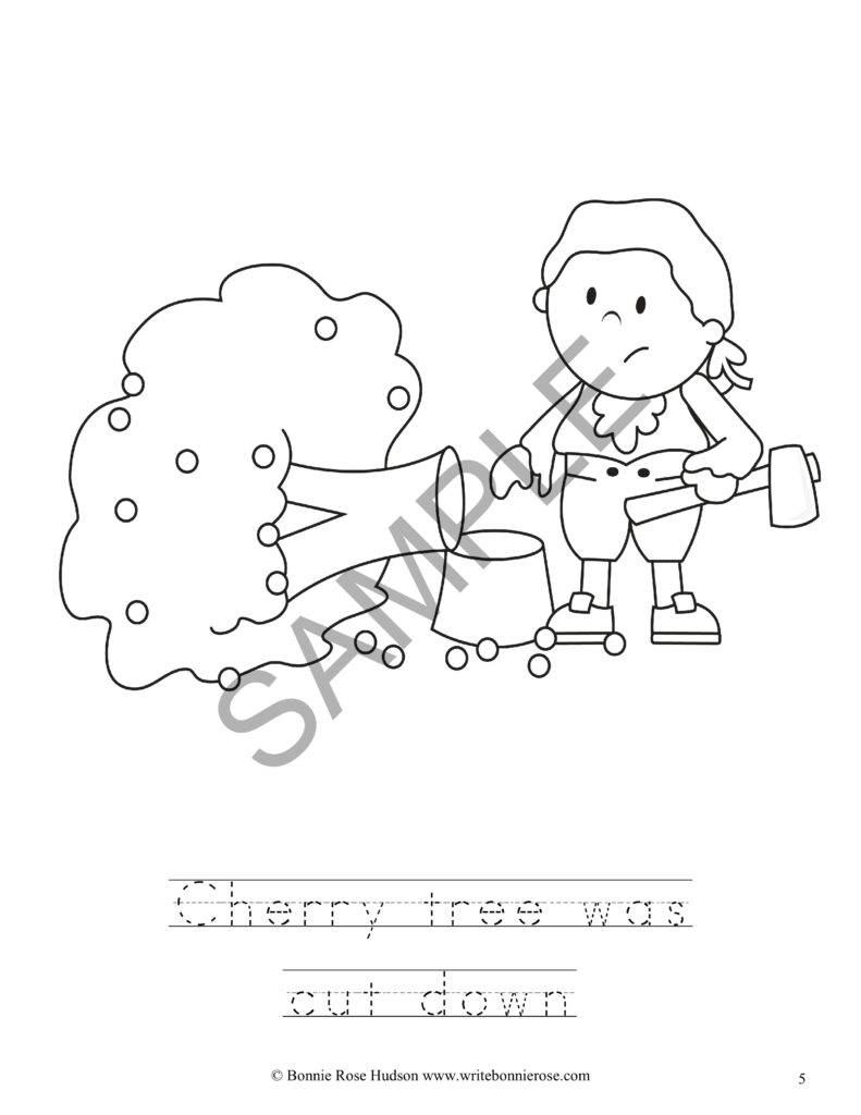 George Washington Coloring Book-Level A | Made By Teachers