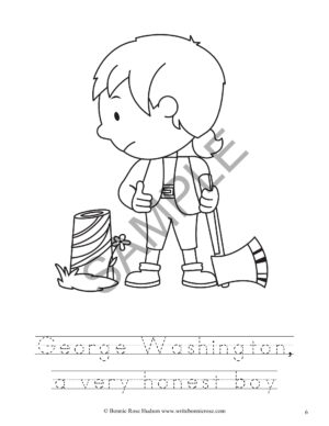 George Washington Coloring Book-Level A | Made By Teachers