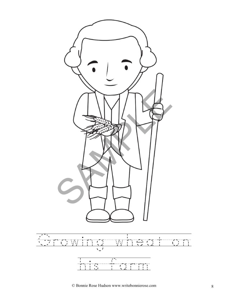 George Washington Coloring Book-Level A | Made By Teachers