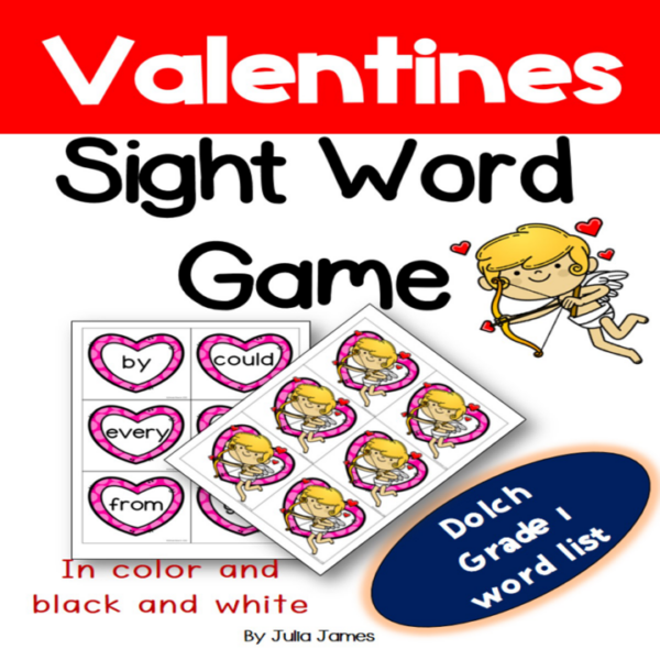 Dolch Grade One Sight Word Game for Valentine's Day | Made By Teachers