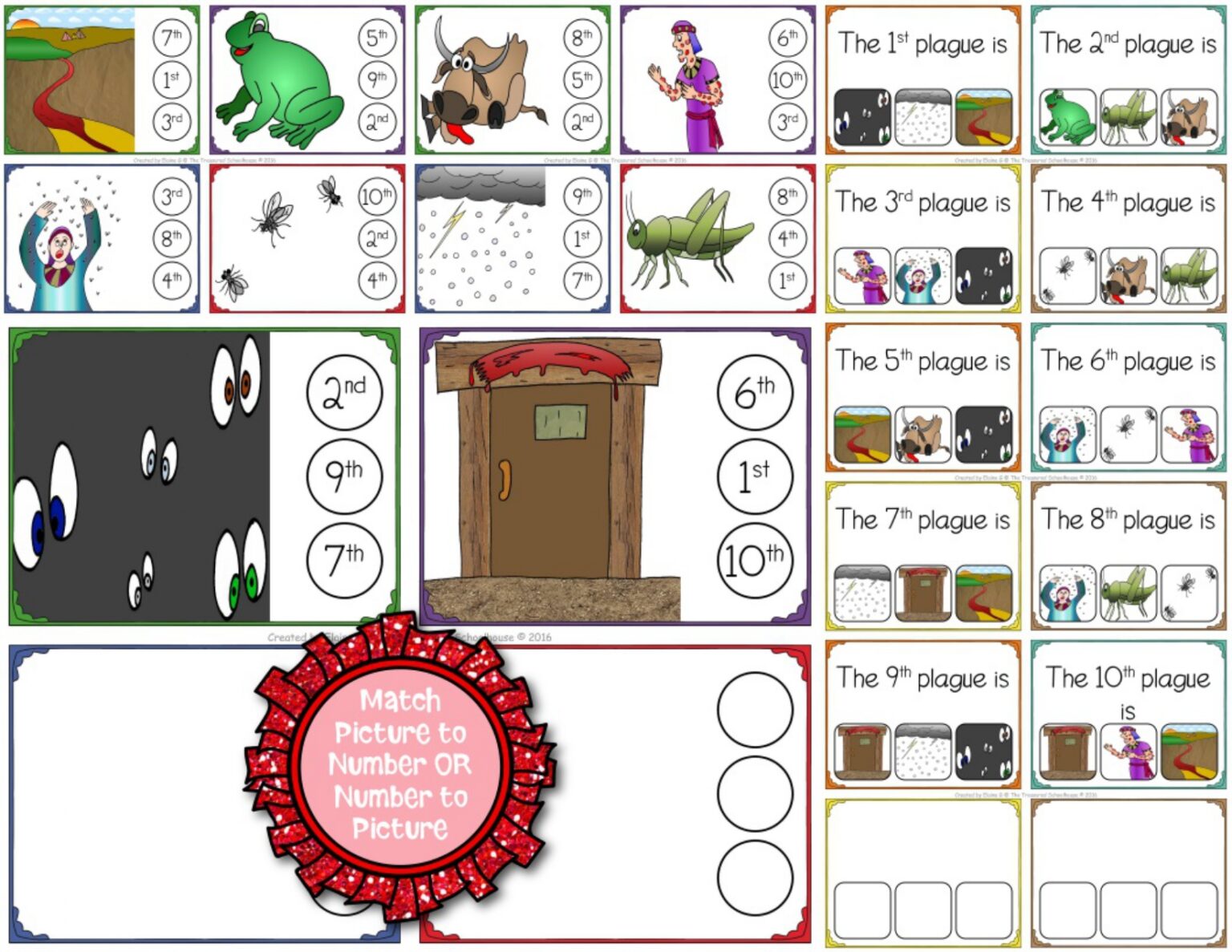 The Ten Plagues of Egypt Clip Cards | Made By Teachers