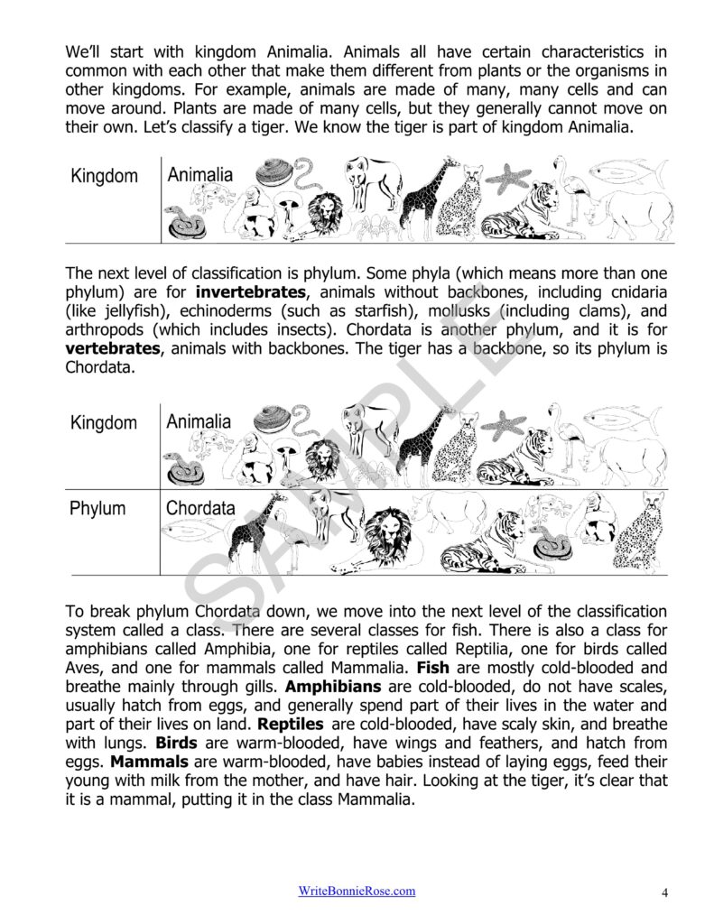 Classification of Living Things-Learning About Science, Level 4 | Made ...