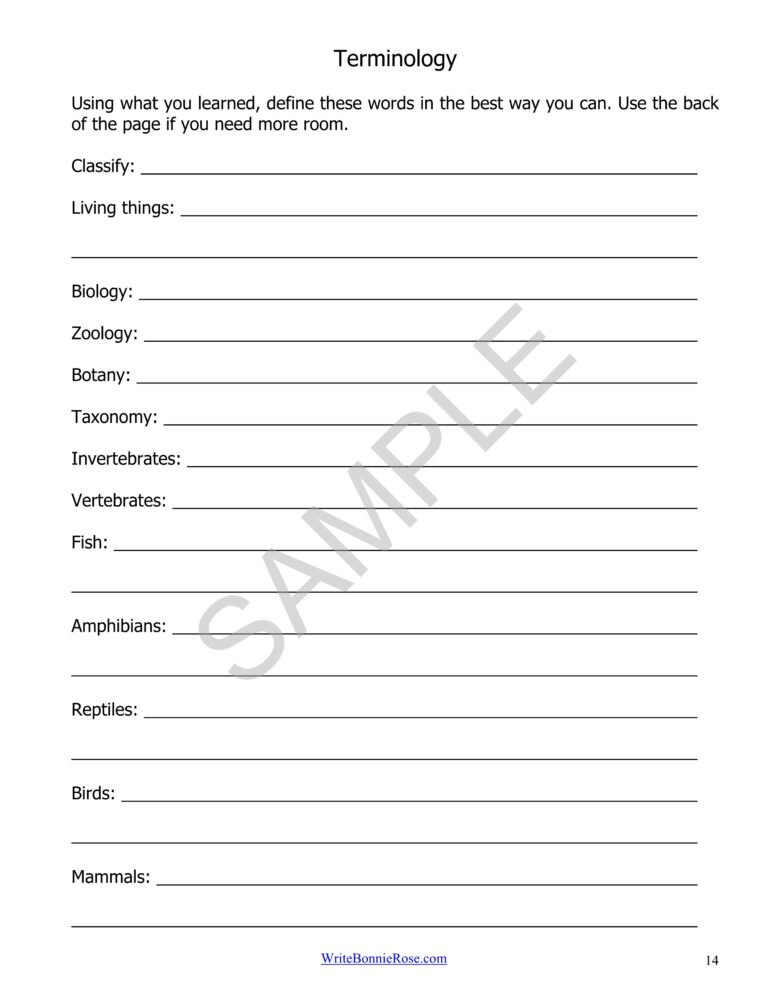 Classification of Living Things-Learning About Science, Level 4 | Made ...