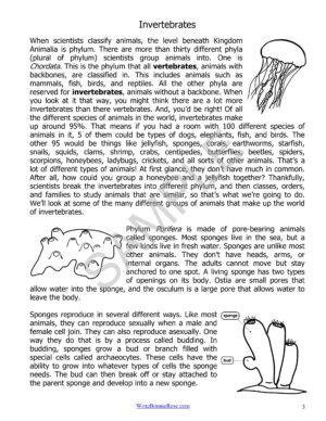 Invertebrates-Learning About Science, Level 4 | Made By Teachers