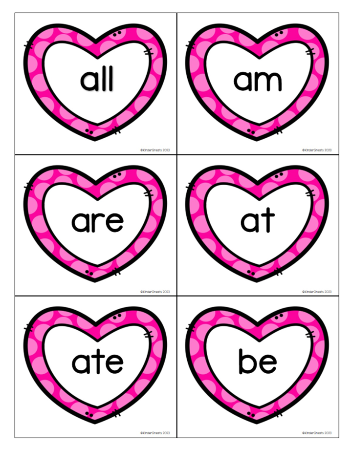 Valentines Dolch Primer Sight Words Game | Made By Teachers