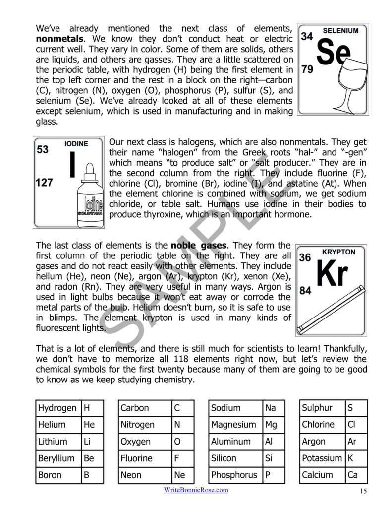 Elements, Compounds, and the Periodic Table-Learning About Science ...