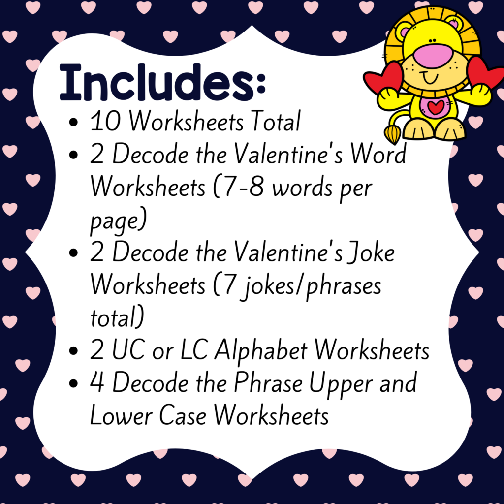 Valentine's Day Cryptogram and Decoding Worksheets | Made By Teachers