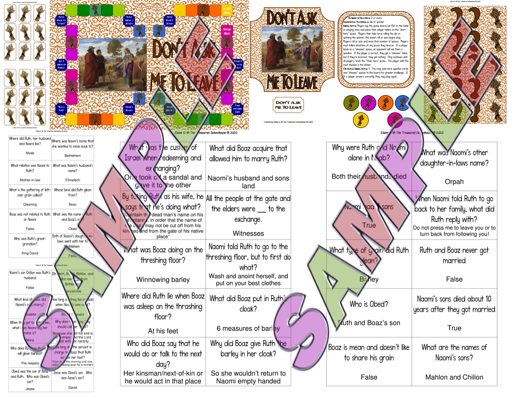 The Story of Ruth Game | Made By Teachers