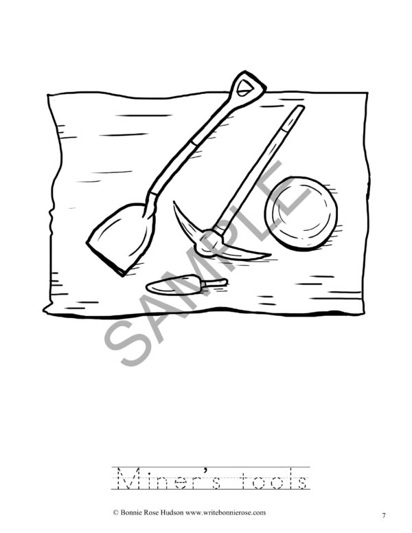 Gold Rush Coloring Book-Level A | Made By Teachers