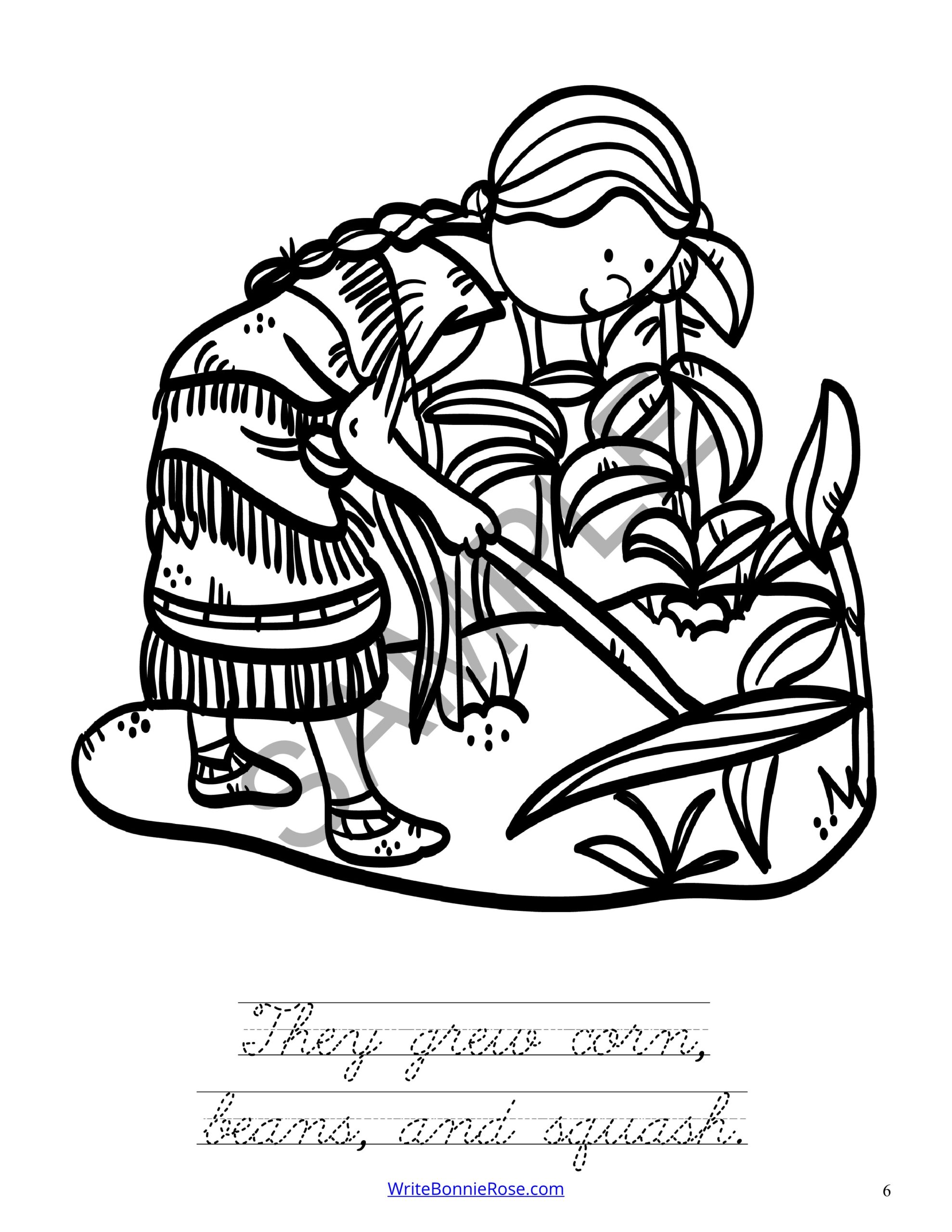 Get to Know the Wampanoag Coloring Book-Level C | Made By Teachers