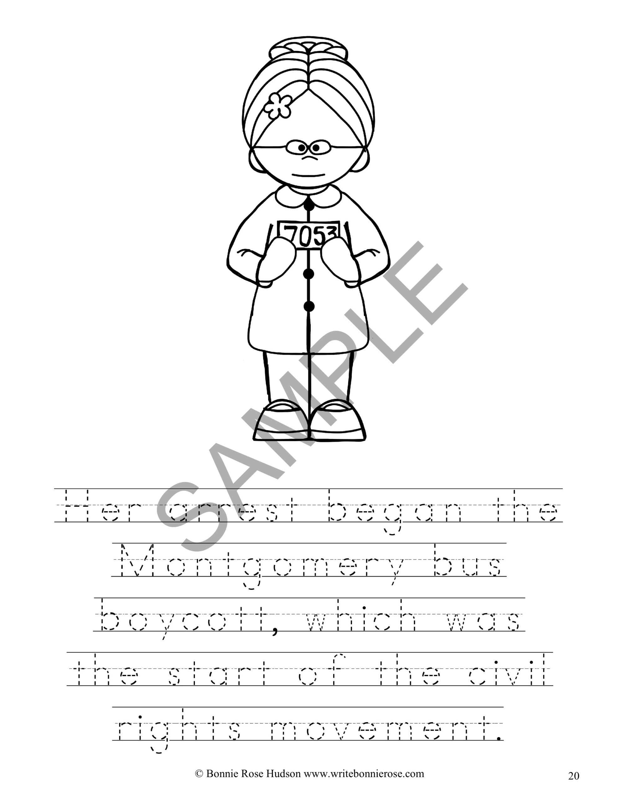 Harriet Tubman and Rosa Parks Coloring Book-Level B | Made By Teachers