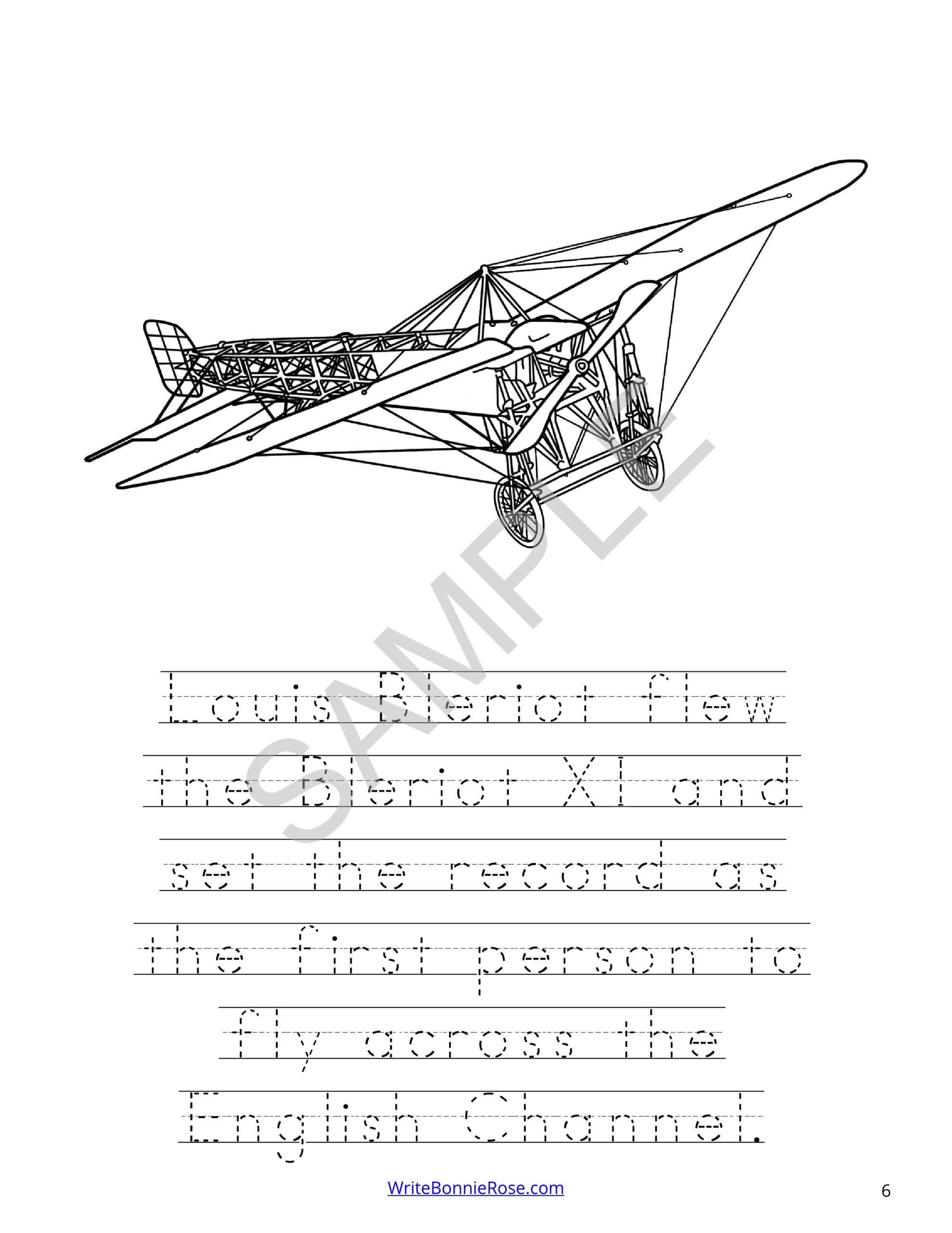 History in the Air Coloring Book - Level B | Made By Teachers