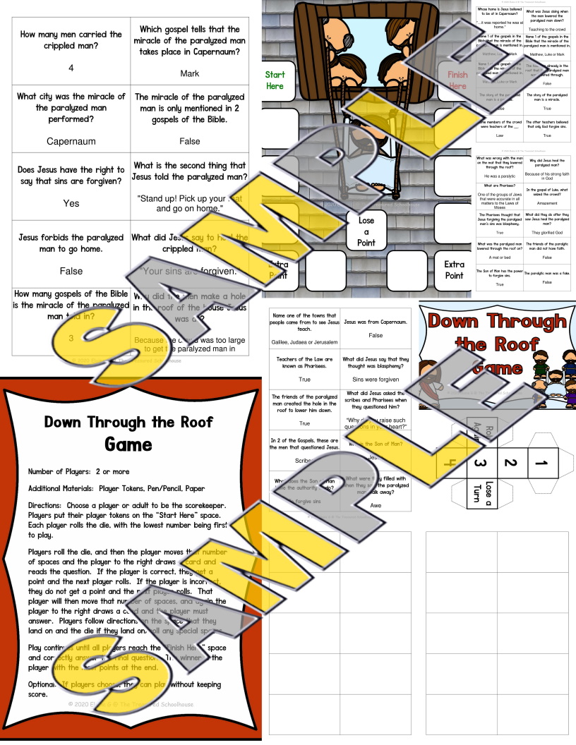 Jesus Heals the Paralyzed Man Game | Made By Teachers