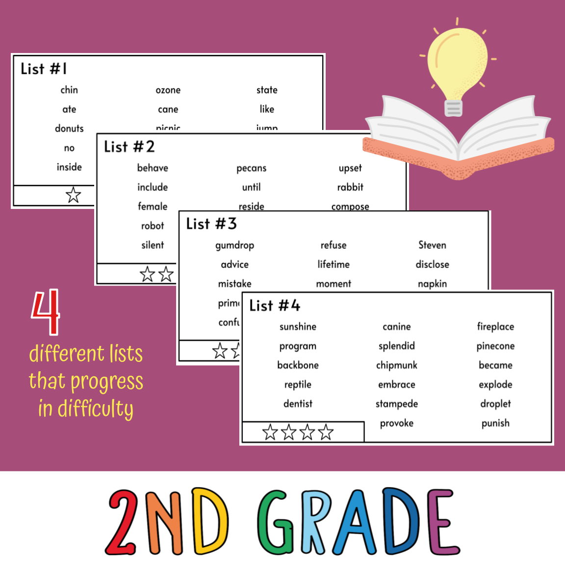 2nd Grade Fluency Word Decoding Strips Phonics Activity | EL Skills ...