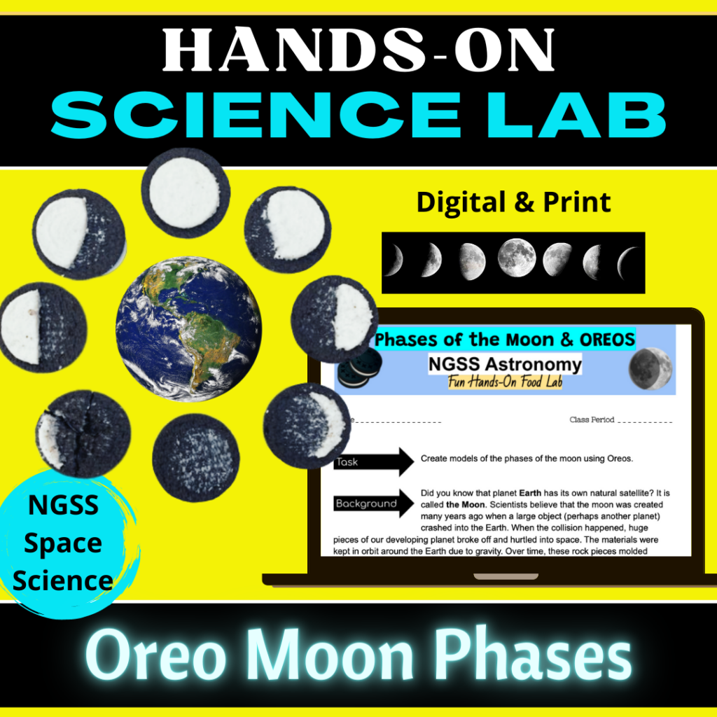 Oreo Moon Phases Hands-On Lab Middle School Astronomy Model Activity ...