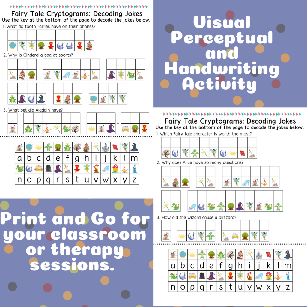 Fairy Tale Cryptogram and Decoding Worksheets | Made By Teachers