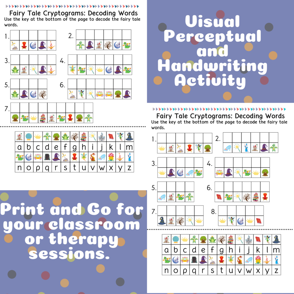 Fairy Tale Cryptogram and Decoding Worksheets | Made By Teachers