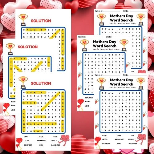 Mother's Day Word Search Activity | Made By Teachers